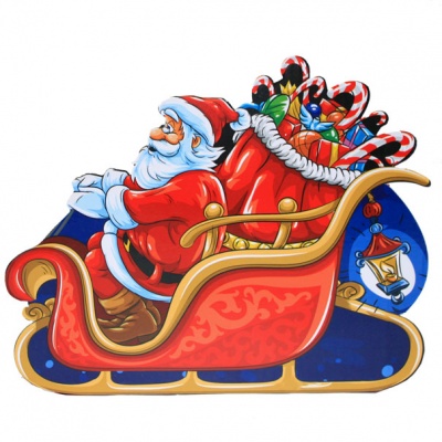 Santa Sleigh Gift Boxes - www.giftbasketsforyou.co.uk