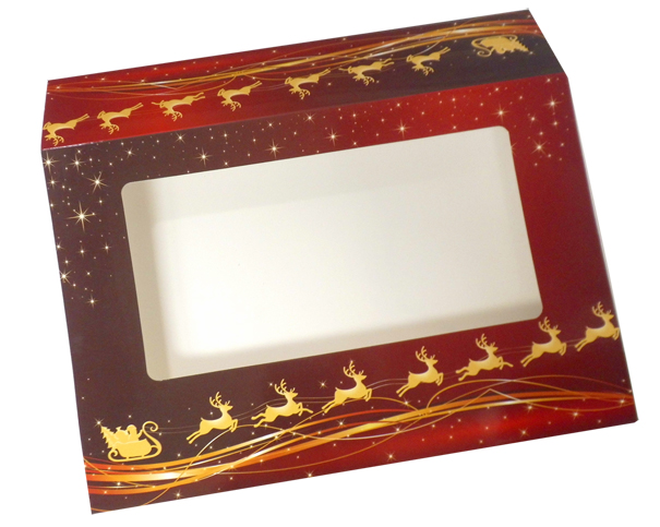 Sleeve with Window - 35x24x8cm (pk 10 Large) - REINDEER - www ...