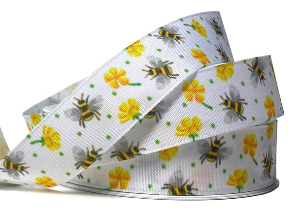 Eco Friendly Satin Ribbon - 25mm x 25m - BUSY BEES - www ...